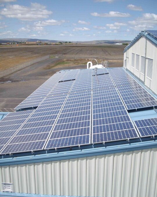 WTP Building North Solar Panels - Advanced Energy Systems
